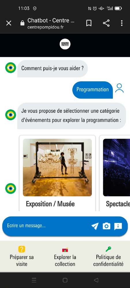 Le Centre Pompidou lance son chatbot de communication et de médiation ...