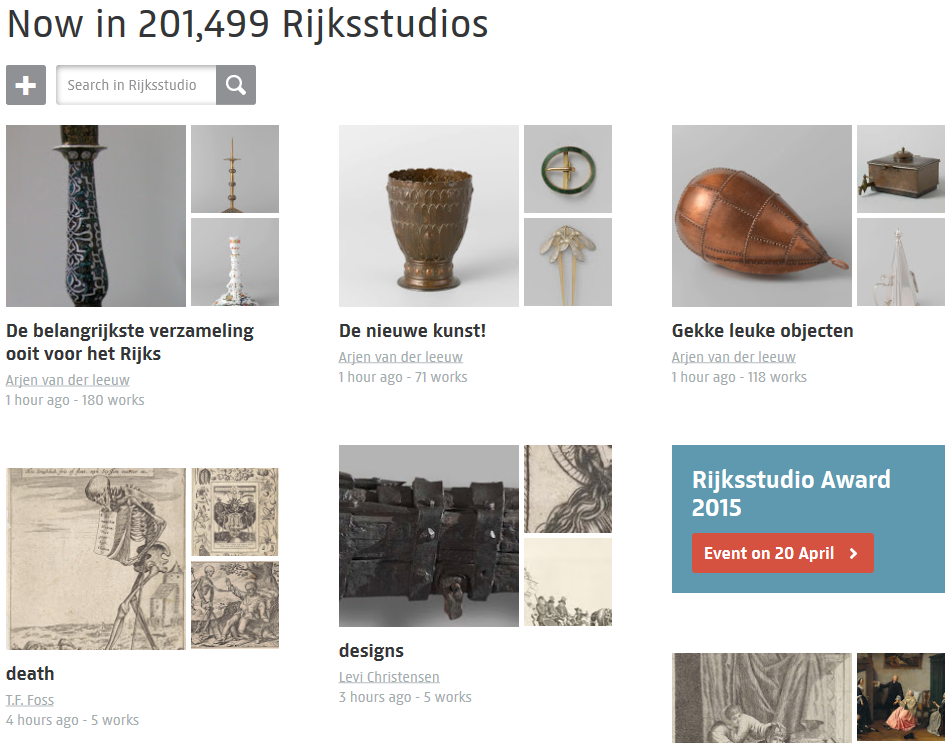 Martijn Pronk (Rijksmuseum): «Le Rijksstudio a attiré quelques 15 ...