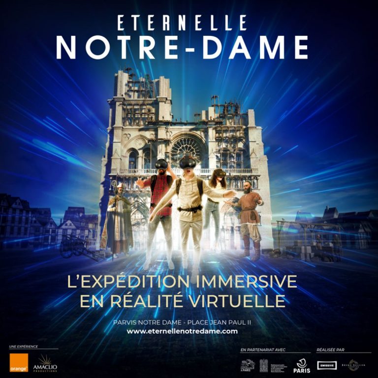 L’expédition immersive en réalité virtuelle « Eternelle Notre-Dame » s’installe sous le parvis ...