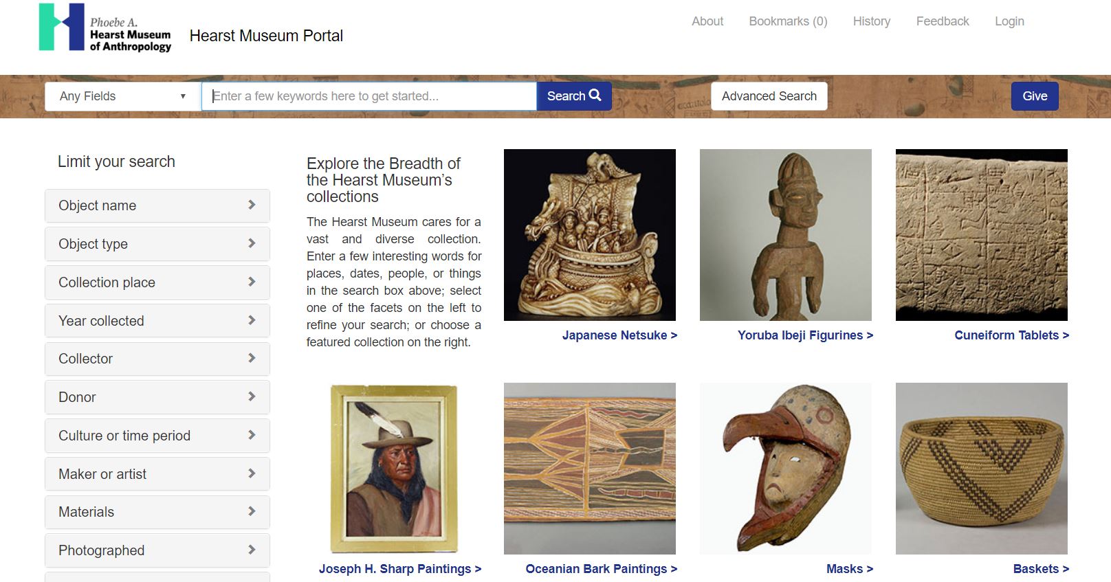 Le Hearst Museum de l’Université Berkeley ouvre un portail numérique ...